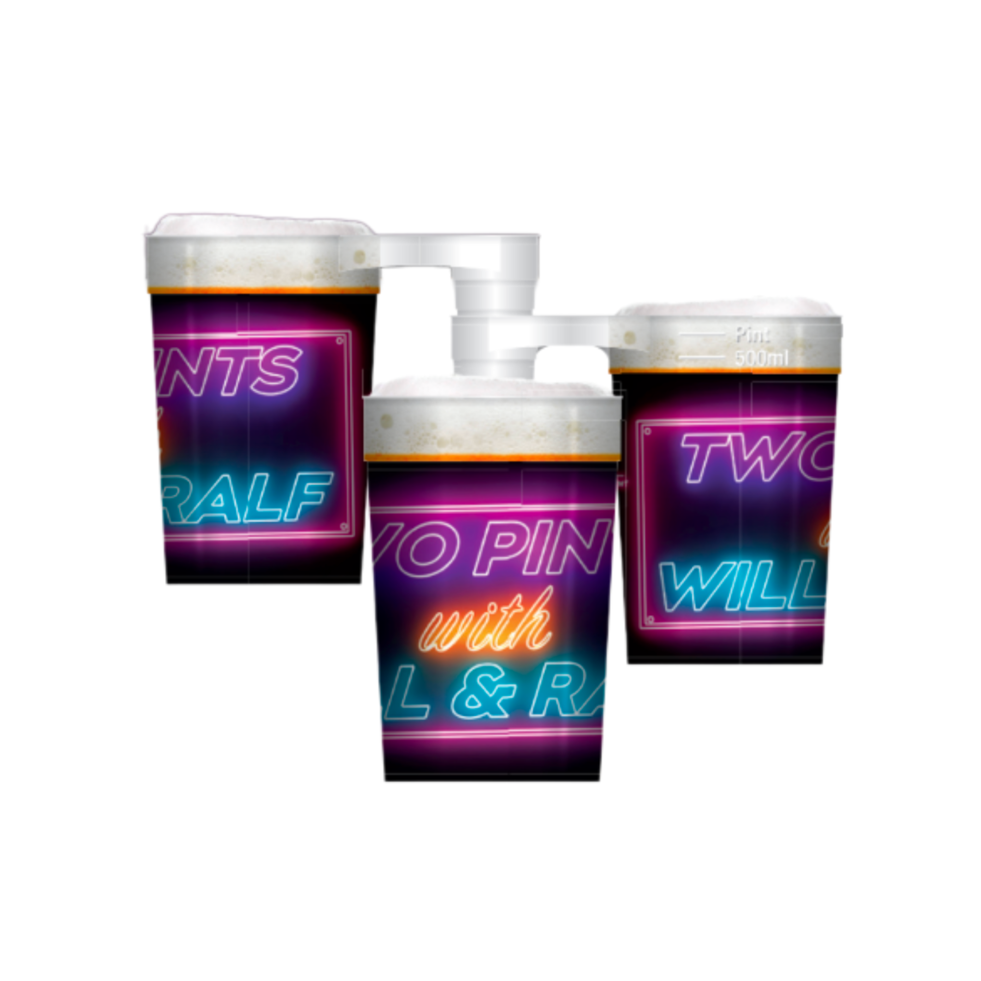 Two Pints Podcast Stack Cups